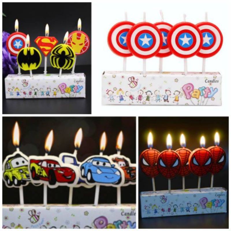 Jual Lilin BULAT karakter/hello kitty/Thomas/ pony/doraemon/ frozen ...