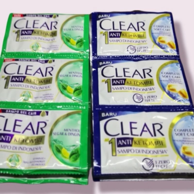 Jual Sampoo Clear Sachet Isi 24 pcs | Shopee Indonesia