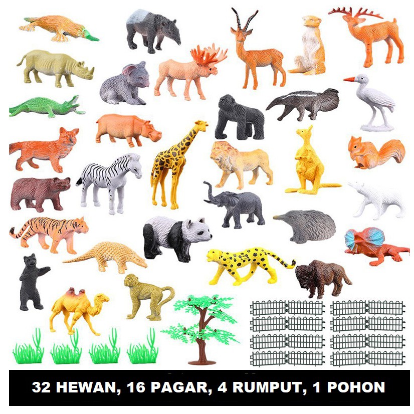 Jual MAINAN ANAK EDUKASI BELAJAR PENGETAHUAN MENGENAL HEWAN KEBUN ...