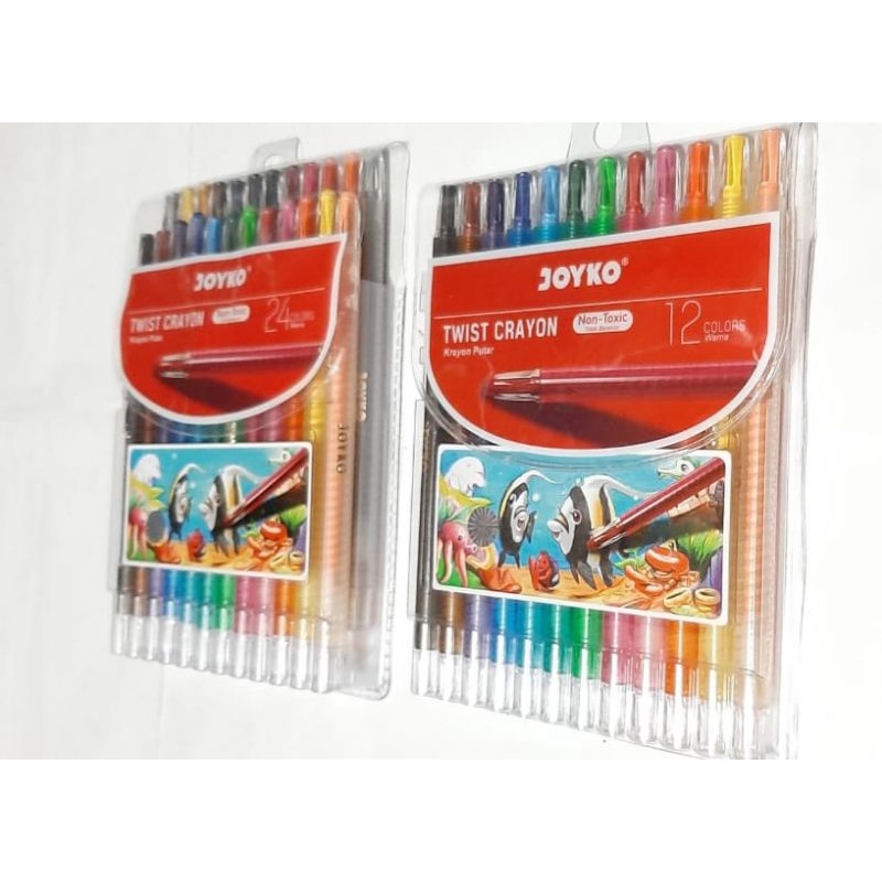 Jual OIL PASTEL / CRAYON / KRAYON PUTAR PANJANG MURAH ISI 12 WARNA MERK ...