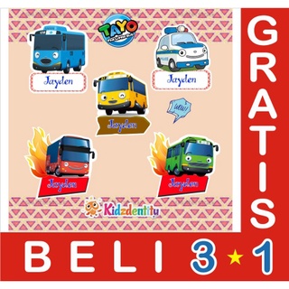 Jual LABEL NAMA CUTE TAYO | Shopee Indonesia