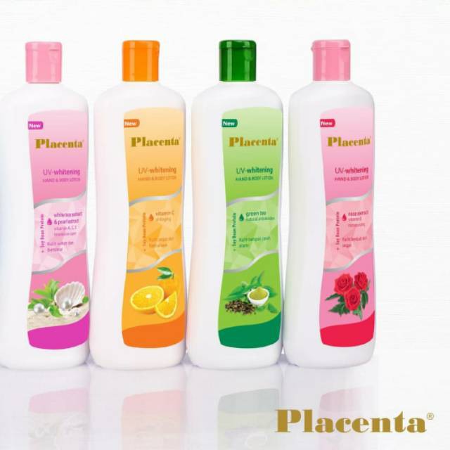 Jual Placenta UV Whitening Hand&Body Lotion 500ml Indonesia|Shopee ...