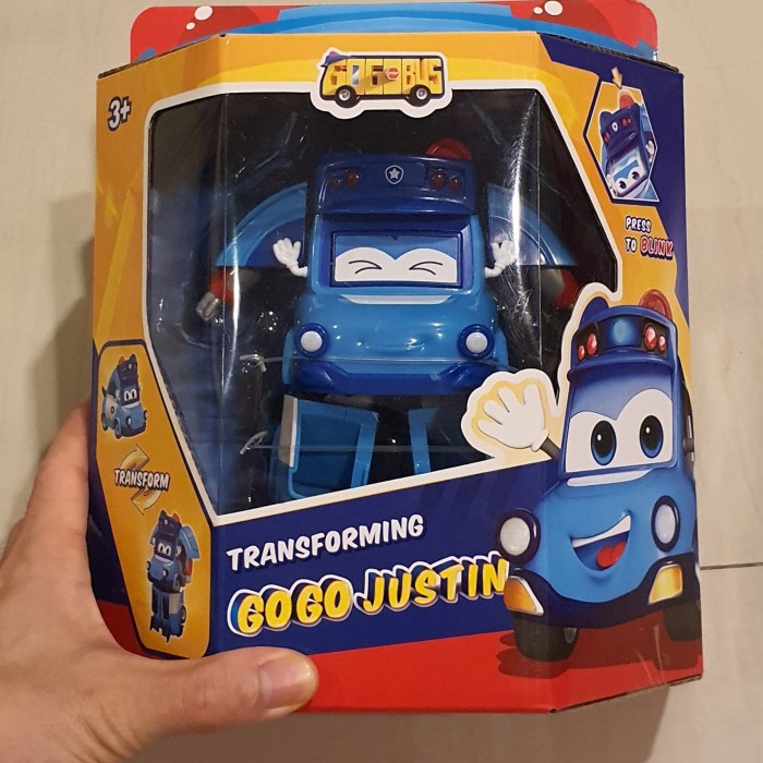 Jual Gogobus Transform Gogo Bus Transforming Robot Justin Police ...