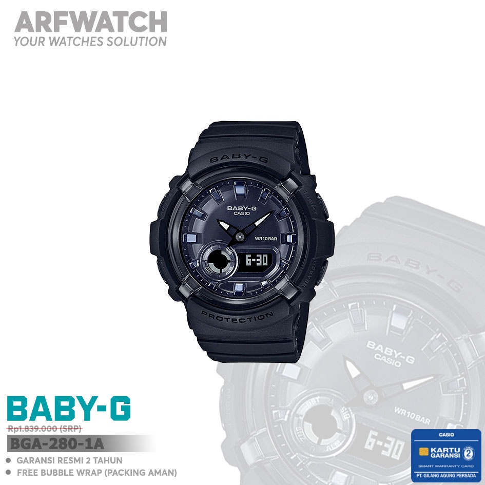 Jual Casio Baby-G BGA-280-1A / BGA-280-1ADR Original | Shopee Indonesia