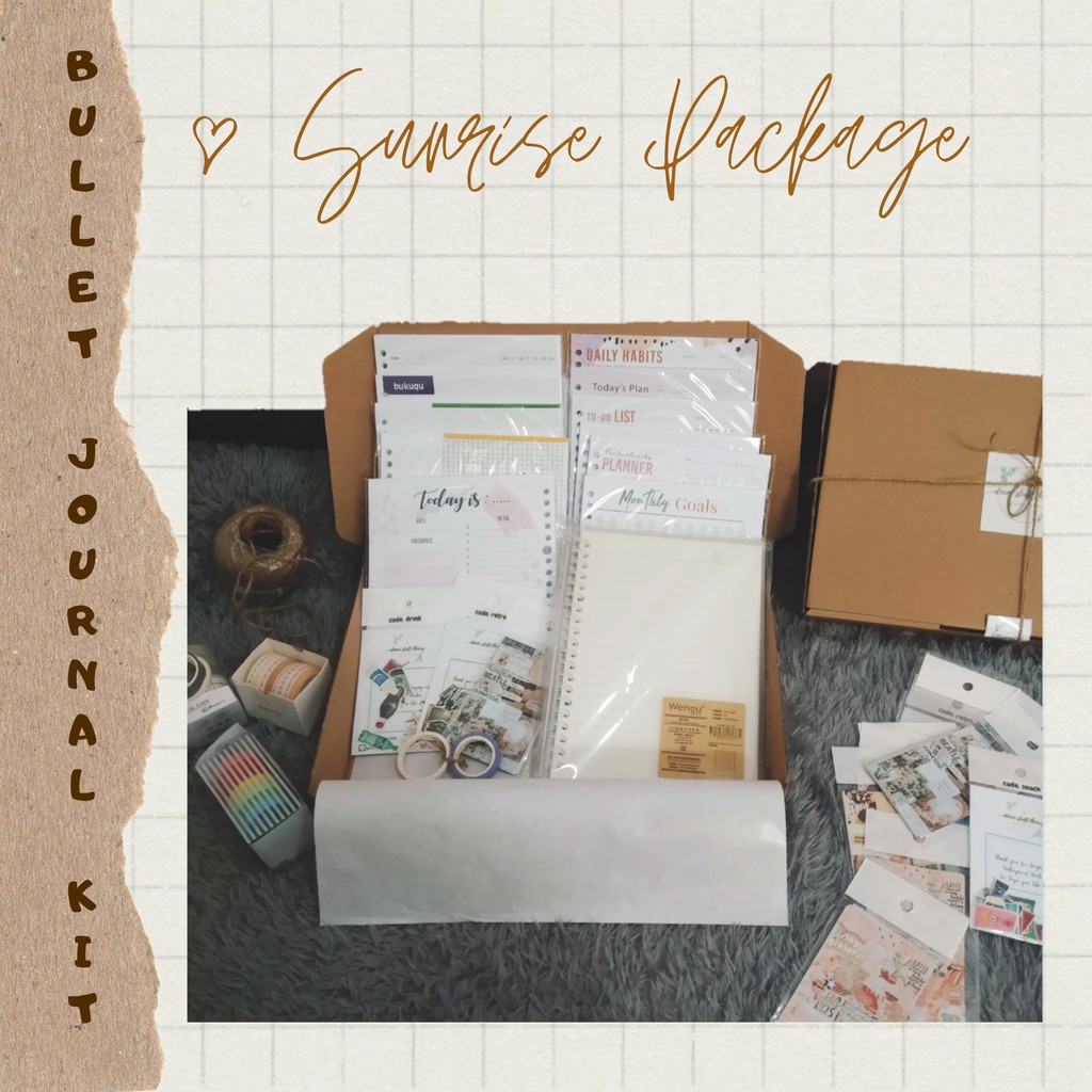 Jual Bullet Journal Kit (Sunrise Package) | Shopee Indonesia