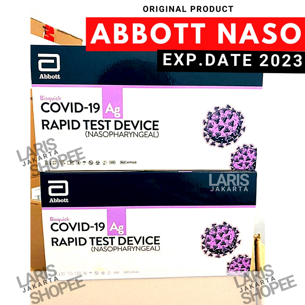 Jual ANTIGEN ABBOTT BIOQUICK NASO & NASAL Swab Test 1 Box isi 25 set ...