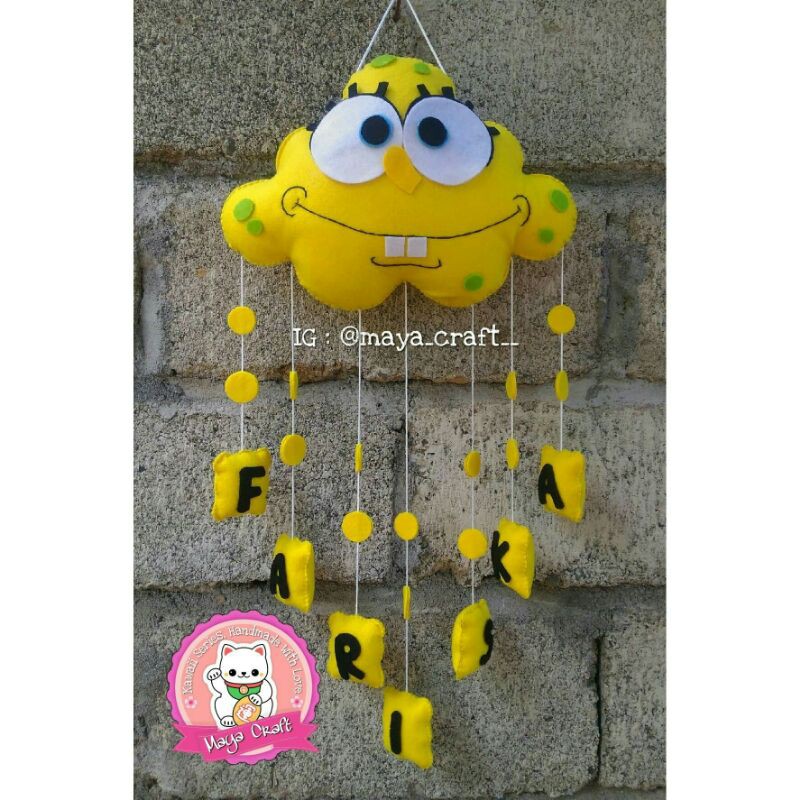 Jual HANGING DOOR GANTUNGAN PINTU PAJANGAN KARAKTER AWAN SPONGEBOB ...