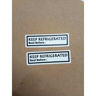 Jual sticker label anti air 60 pcs keep refrigerated best before room ...