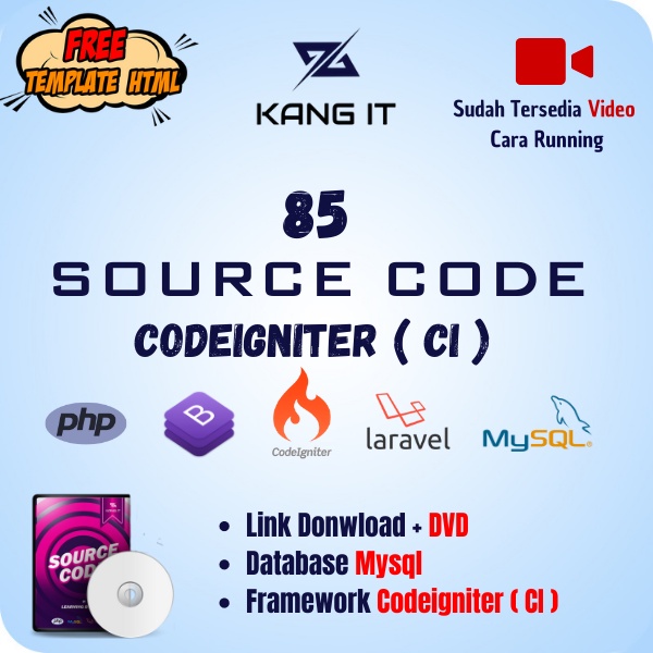 Jual 85 Source Code Codeigniter Ci Program Aplikasi Sistem Informasi Php Berbasis Website