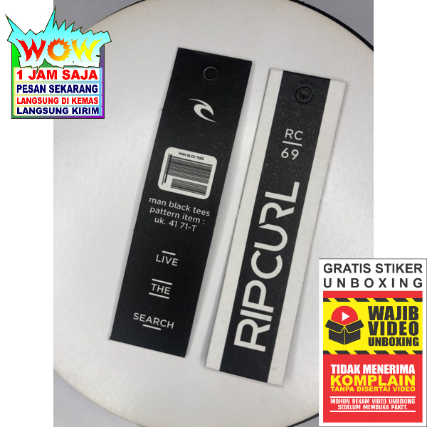 Jual RIPCURL LABEL TAG HANGTAG NAME TAG PRICE TAG MINIMAL ORDER 200 PCS ... Jual RIPCURL LABEL TAG HANGTAG NAME TAG PRICE TAG MINIMAL ORDER 200 PCS ...