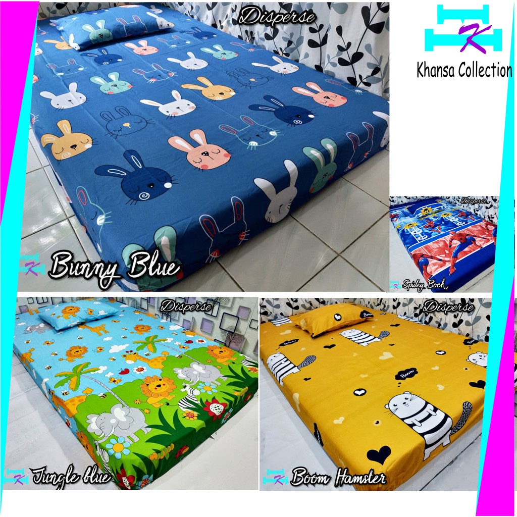 Sprei homemade motif karakter seprei anak cowo cewe ukuran 120 160 180 ...