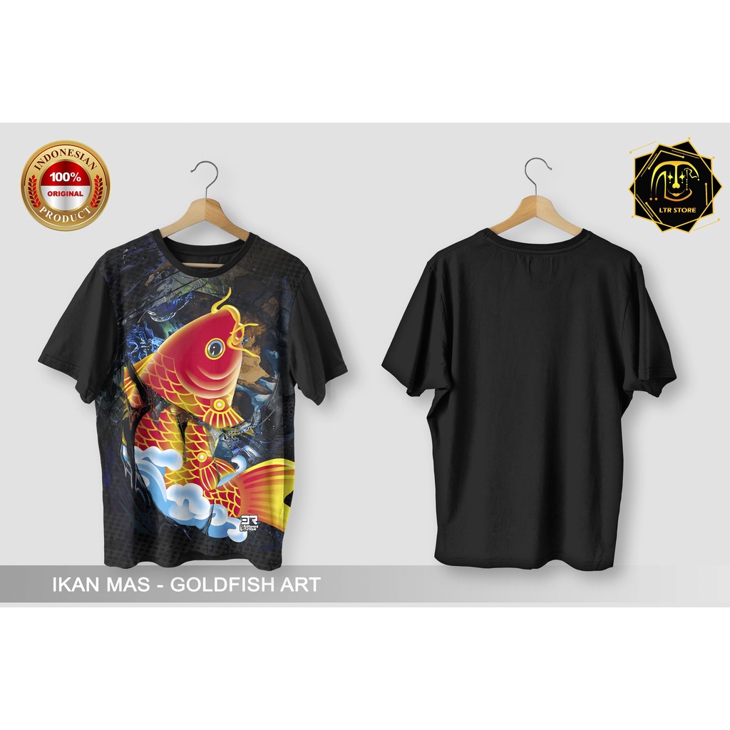 Jual [ BAYAR DI TEMPAT ] BAJU PRINTING GAMBAR GOLD FISH ART - KAOS ...