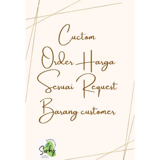 Jual Custom Produk Sesuai Request Customer | Shopee Indonesia