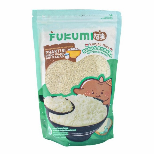 Jual Fukumi Beras Porang Pouch 1kg | Instan Konjac Rice - Mudah ...