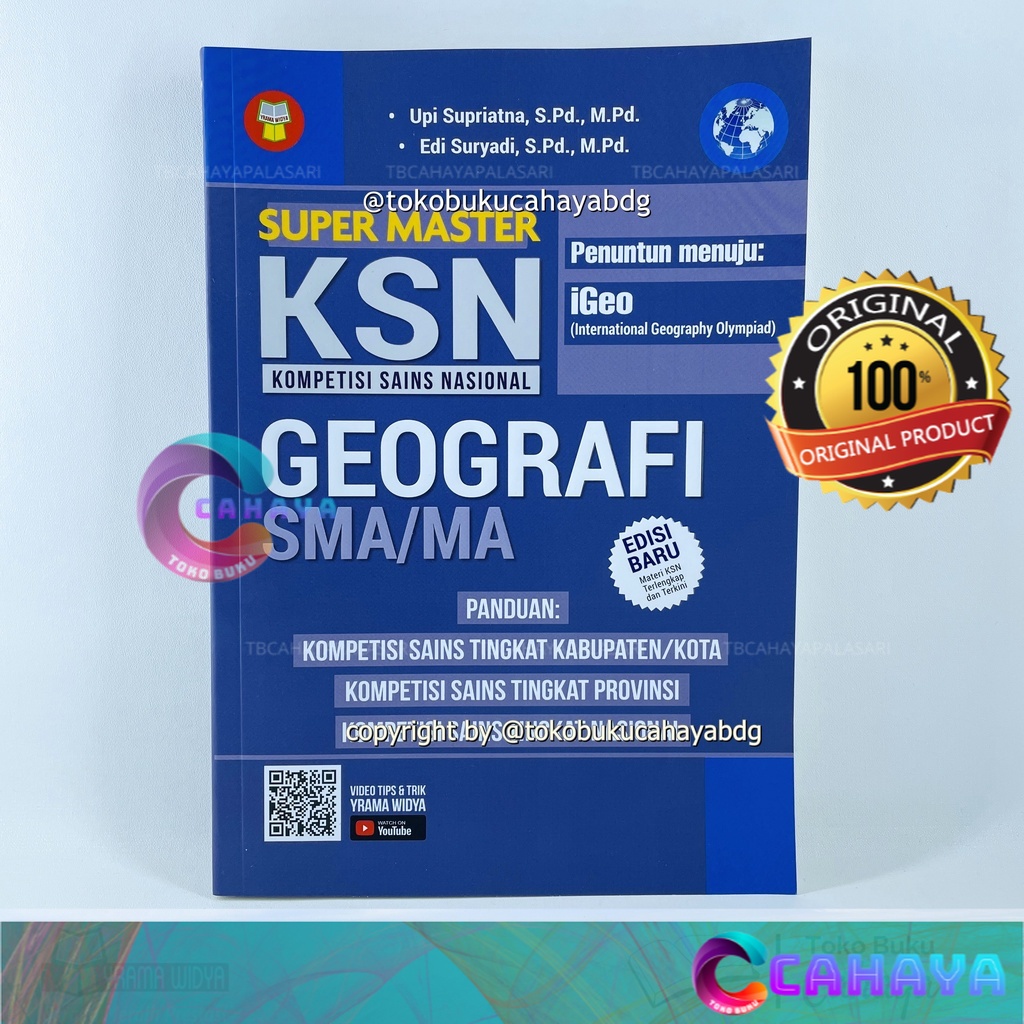 Jual BUKU Super Master KSN Geografi SMA Yrama Widya BUKU ORIGINAL BEST SELLER Indonesia|Shopee ...