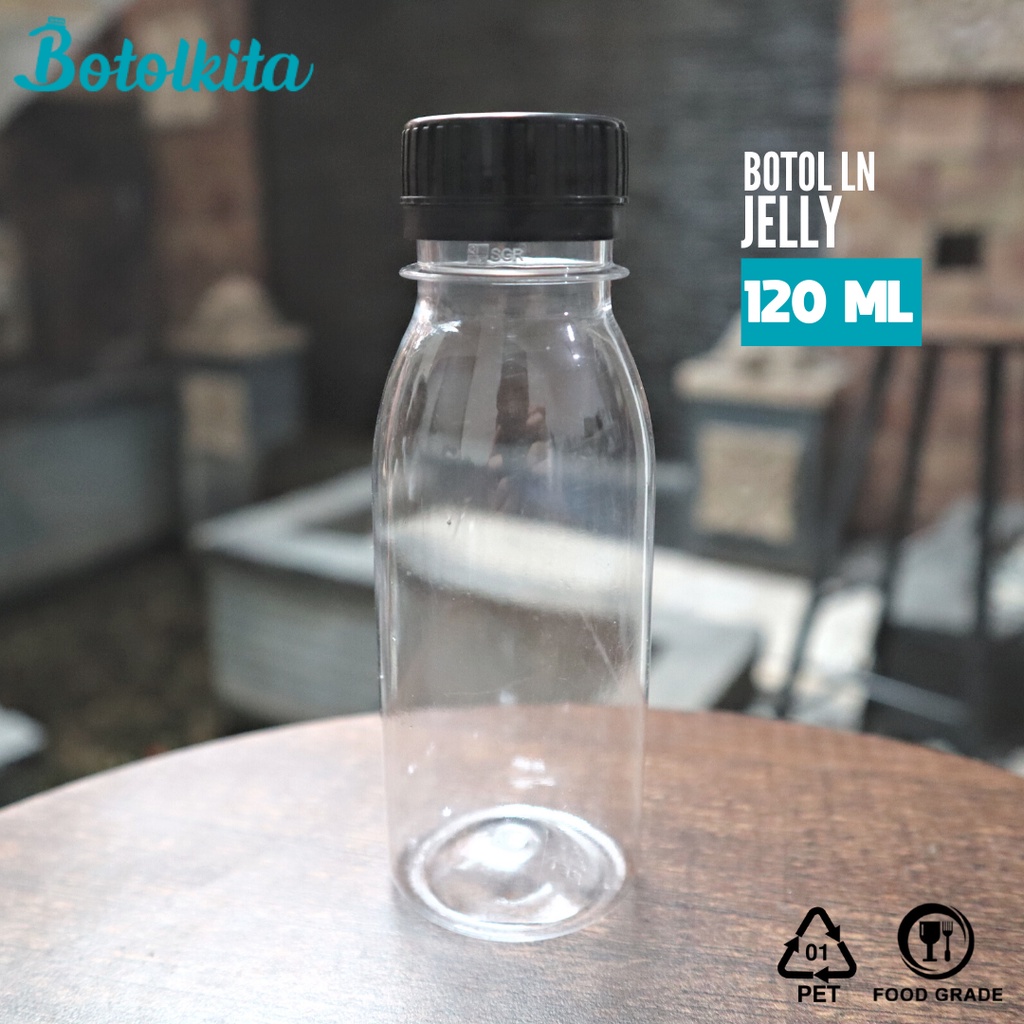 Jual Botol Plastik LN 120ml / Botol Plastik Jelly 120ml / Botol Zam - Zam 120ml ( Long Neck ...