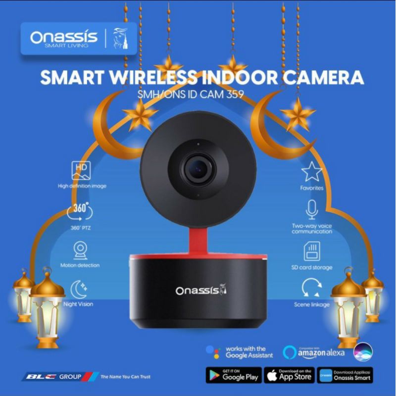 Jual ONASSIS SMART INDOOR CAMERA 359 / CCTV INDOOR ONASSIS / KAMERA ...