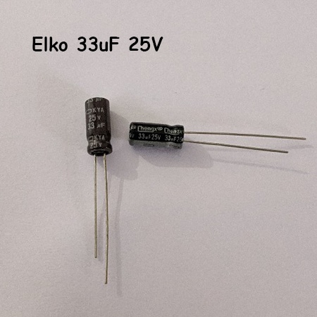 Jual Capacitor Elco 33uF 25V Kapasitor Elko 33 uF Indonesia|Shopee Indonesia
