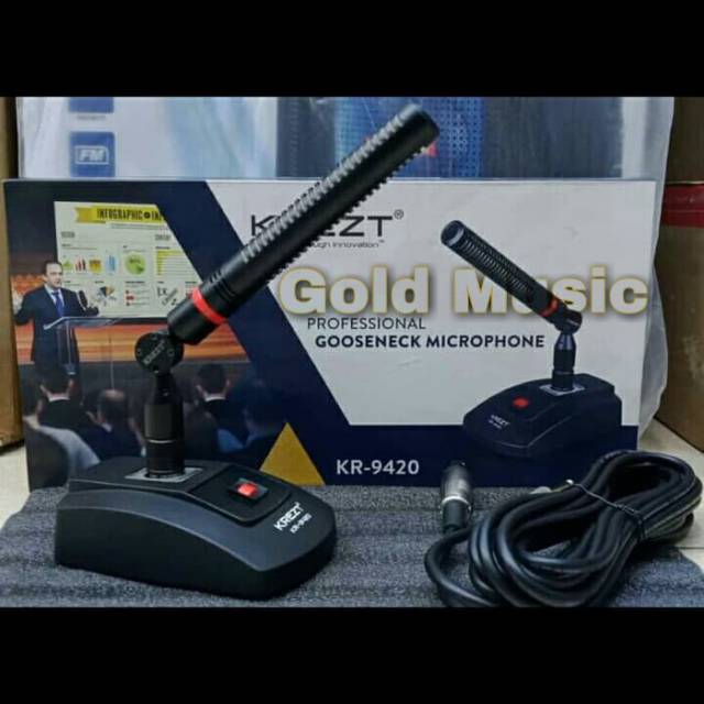 Jual MIC KABEL KREZT KR 9420 Conference Professional Gooseneck ...