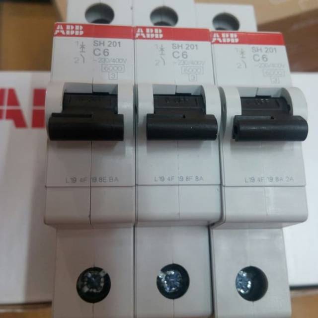 Jual Mcb 6a ABB 1 pole sh 201 c6 | Shopee Indonesia