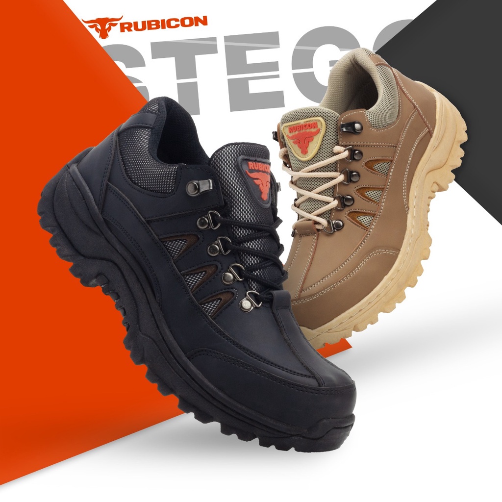 Jual Sepatu Safety Proyek Gunung Hiking Touring Rubtrack stego Outdoor ...
