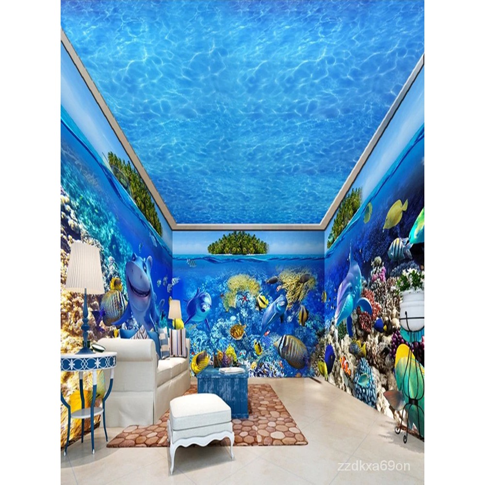 Jual Natatorium Mural Kertas Stiker Kamar Theme Ocean Ibu dan Bayi Park ...