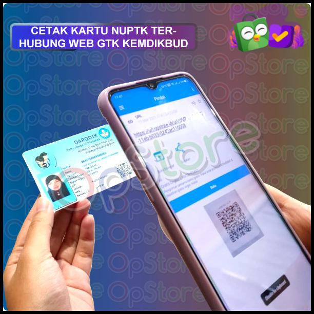 Jual Cetak Kartu Nuptk Terhubung Web Info Gtk | Shopee Indonesia