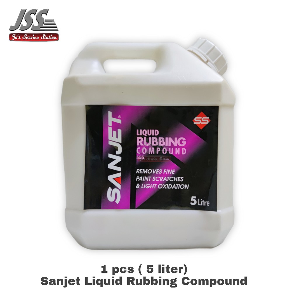 Jual SANJET Liquid Rubbing Compound 555 Galon Isi 5 Liter - Compound ...