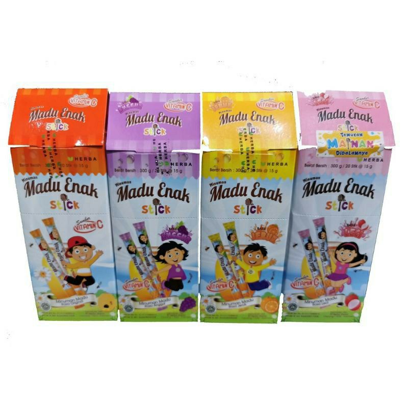 Jual Madu Stik Enak Stick All Varian Rasa Anggur Leci Original Jeruk ...