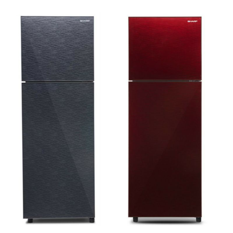 Jual Kulkas SHARP 2 pintu SJ-246XG Lemari Es Sharp 2 Pintu Kaca SJN246 | Shopee Indonesia