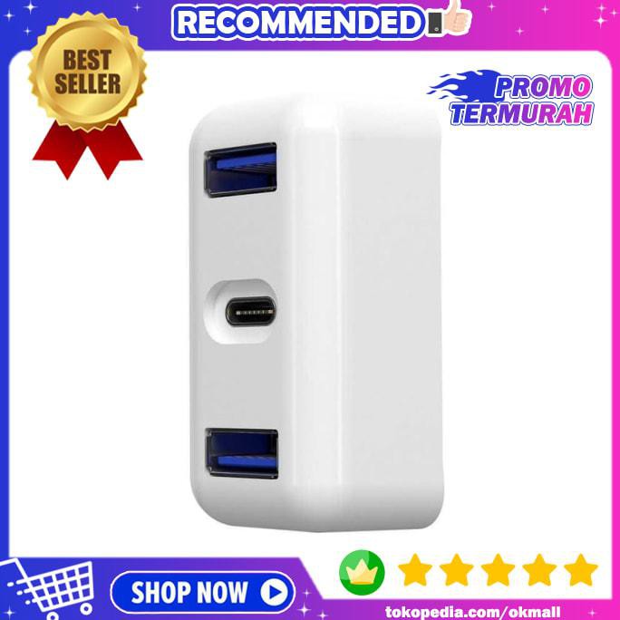 Jual Usb Type C Hub Interface Adapter 3 Port Pd Charging 30W Magsafe Tc04 La.Fabrik | Shopee ...