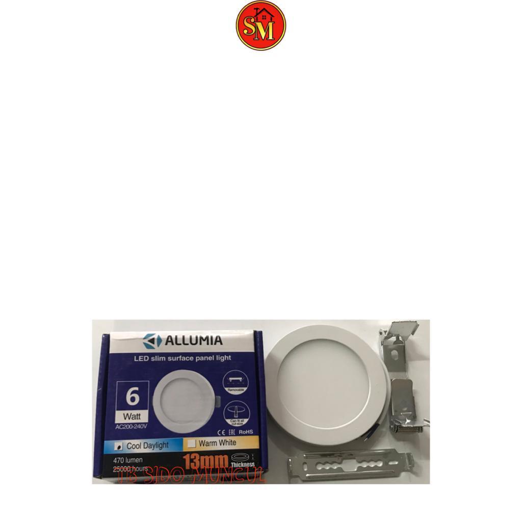 Jual Lampu LED panel light surface slim 6500K cool daylight 6W allumia ...