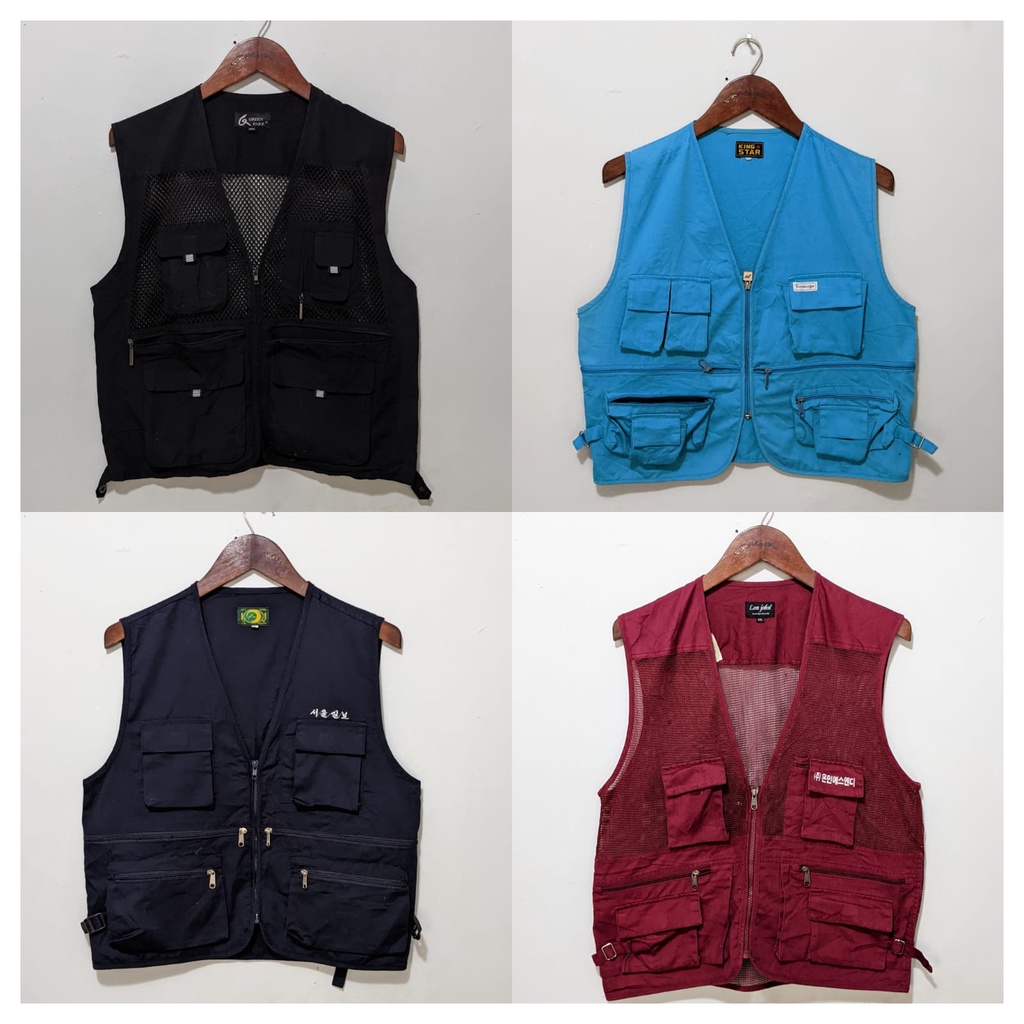 Jual VEST TACTICAL/ VEST UTILITY/ ROMPI JARING/ ROMPI WARTAWAN | Shopee ...