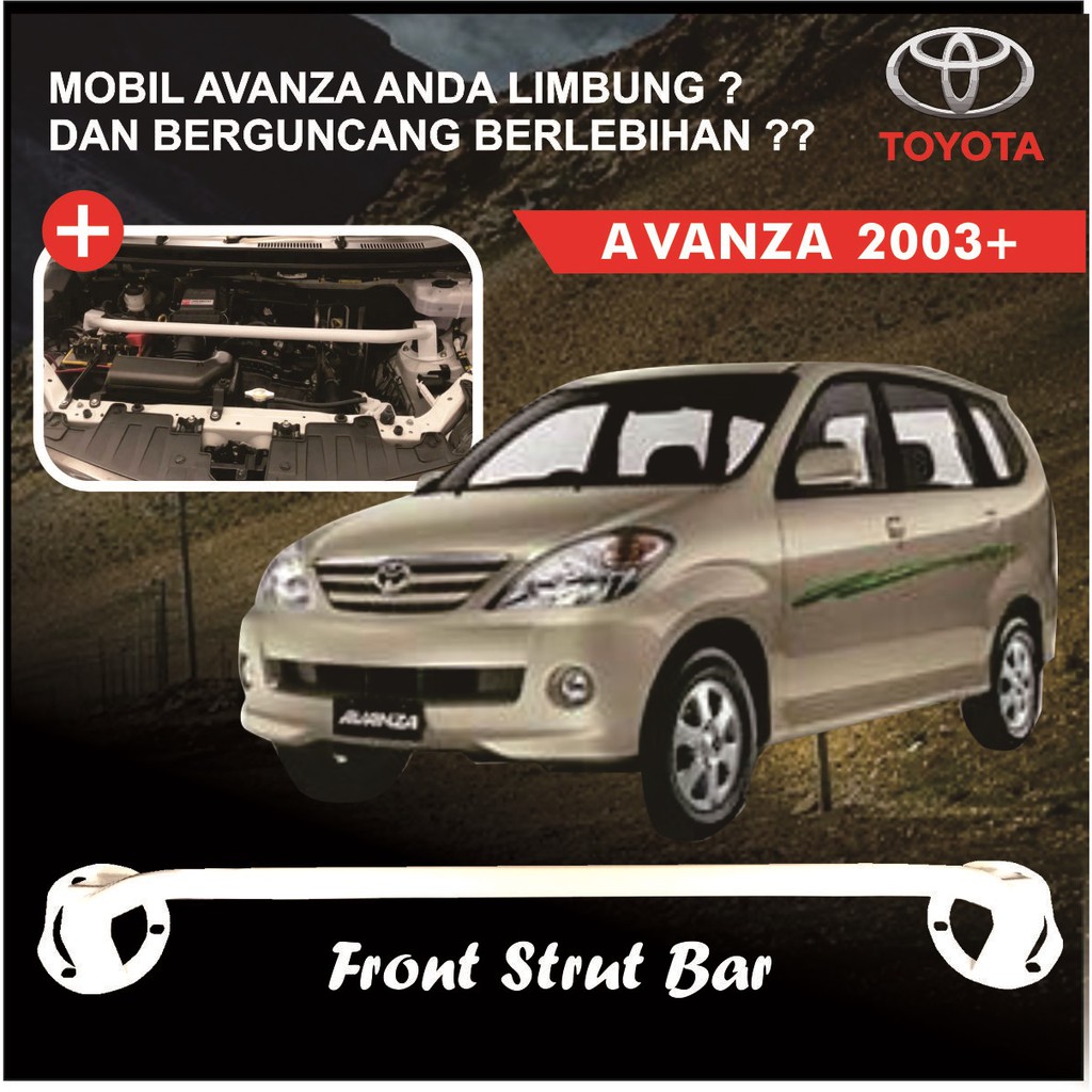 Jual Sparepart mobil Front strutbar AVANZA 03+ frontbar stabiliser ...
