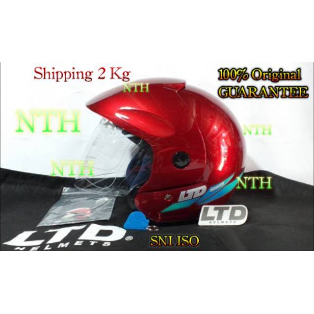 Helm LTD Sport original Warna merah maron | Shopee Indonesia