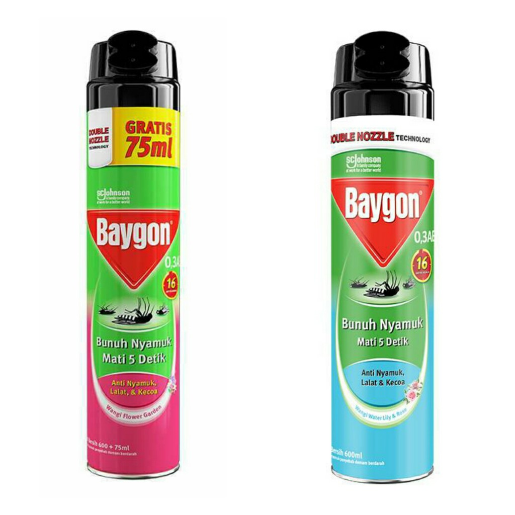 Jual Baygon Spray Aerosol 600ml +75ml | Shopee Indonesia