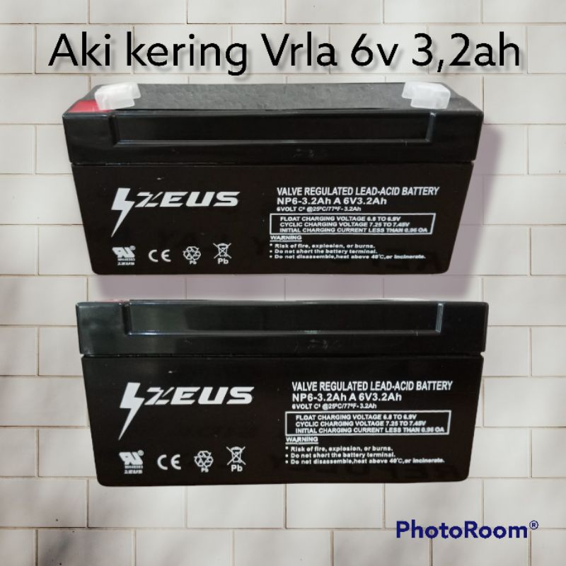 Jual Aki Battery Timbangan Vrla 6v3,2ah Zeus Vrla 6v3,2 ah | Shopee Indonesia