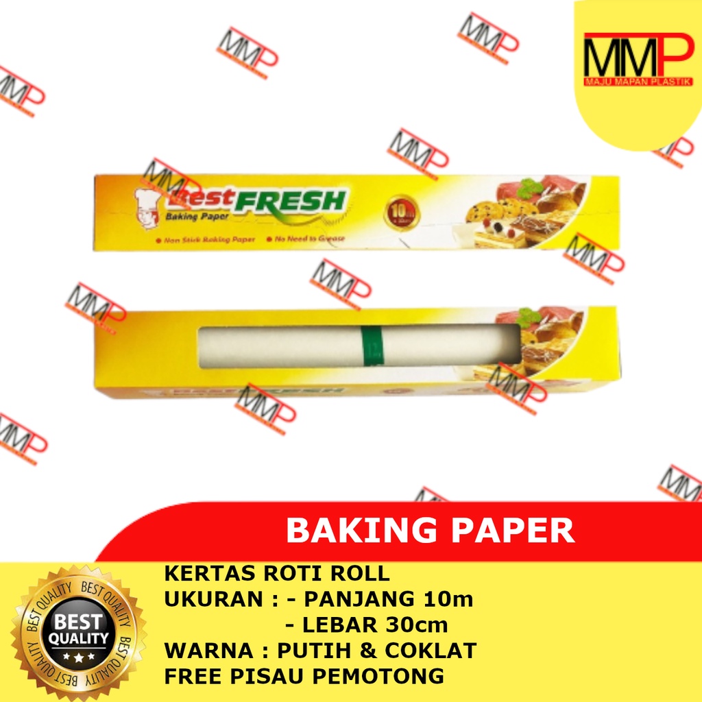 Jual Baking Paper Best Fresh / Kertas Roti Putih dan Coklat Roll ...