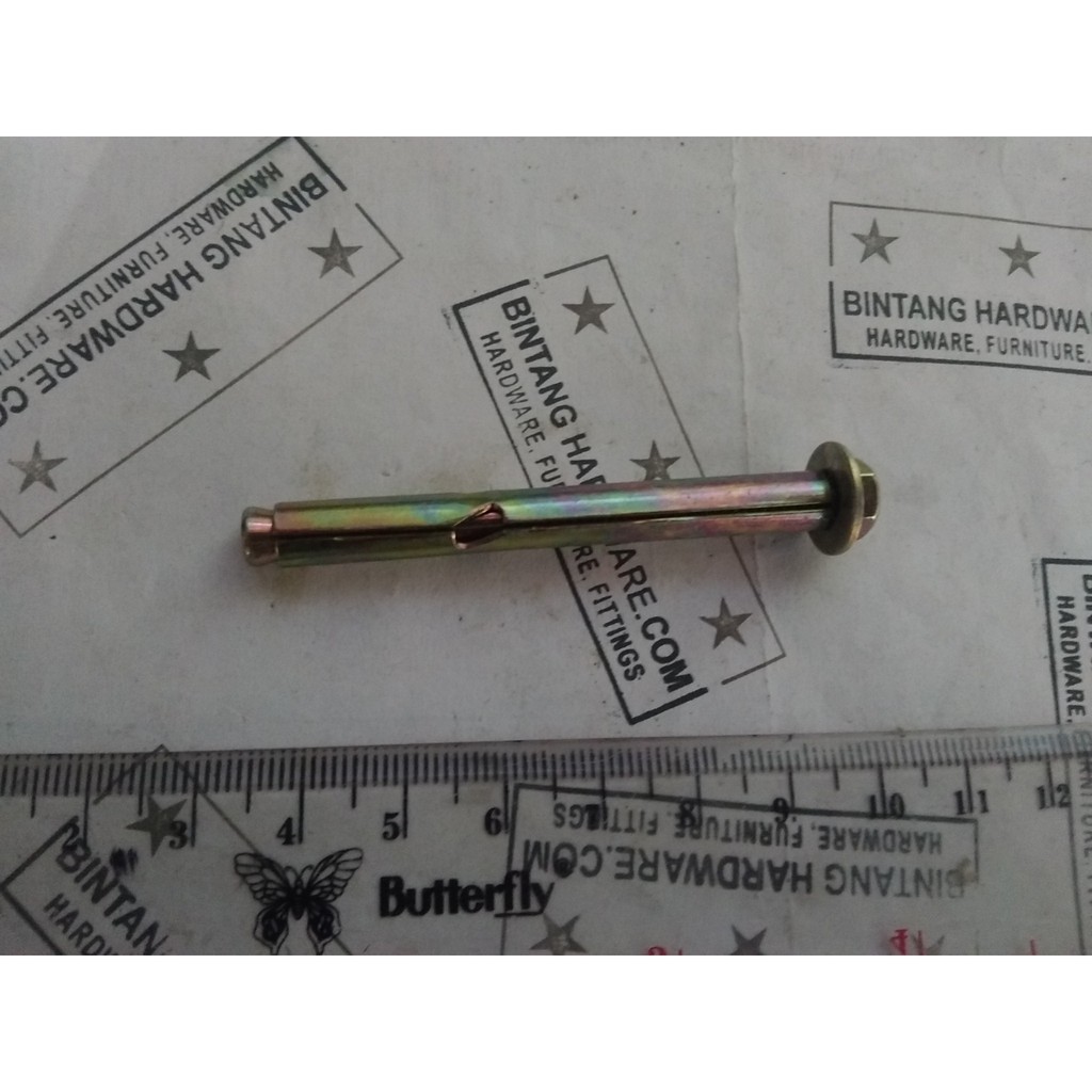 Jual Dynabolt Dina Bolt Baut Tanam Tembok 6x65 Baut Beton Bor 6mm ...