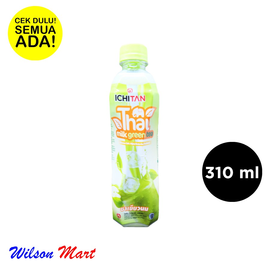 Jual ICHITAN THAI MILK GREEN TEA 310 ML BOTOL | Shopee Indonesia