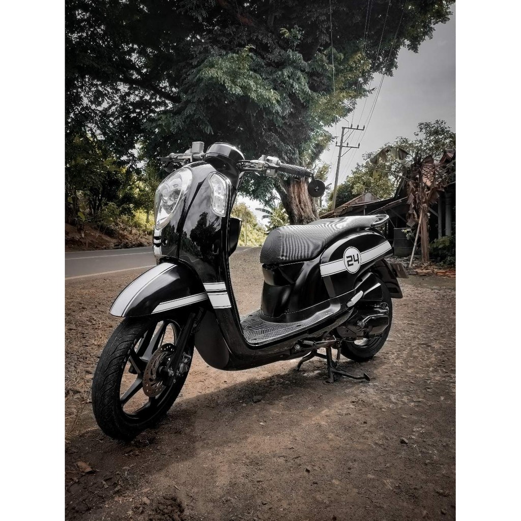 Jual Striping Custom Scoopy Cafe Racer V2 | Shopee Indonesia