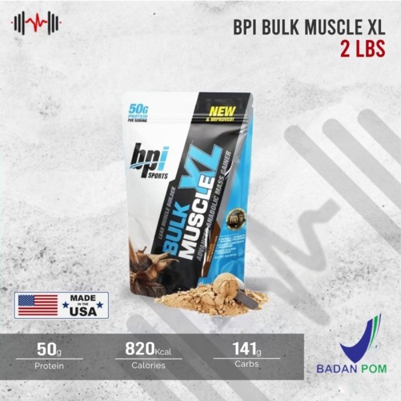 Jual BPI Sports Bulk 2 Lbs Muscle XL Gainer Weight Gainer | Shopee ...