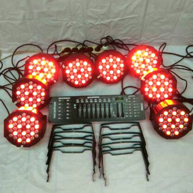 Jual Paket lighting/Lampu Mixer + 8 Par 36 LED (RGB) | Shopee Indonesia