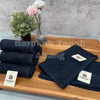Jual Handuk CHALMER Hitam Salon / Handuk Leher / Handuk Kepala 30x70cm ...