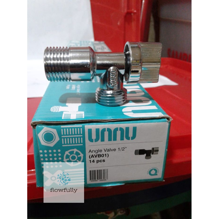 Jual STOP KRAN 1/2 inch UNNU 1 LUBANG AVB01 | Shopee Indonesia