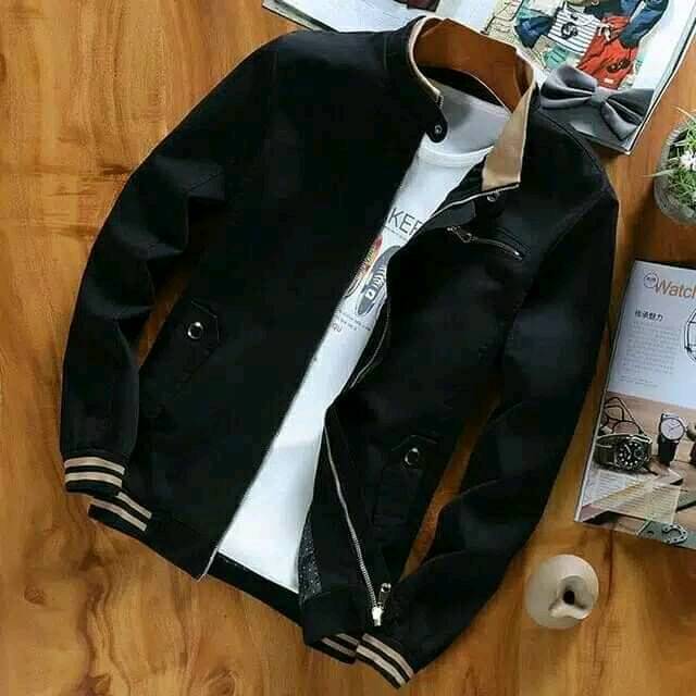 Jual JAKET PRIA/JAKET BOMBER KATUN | Shopee Indonesia