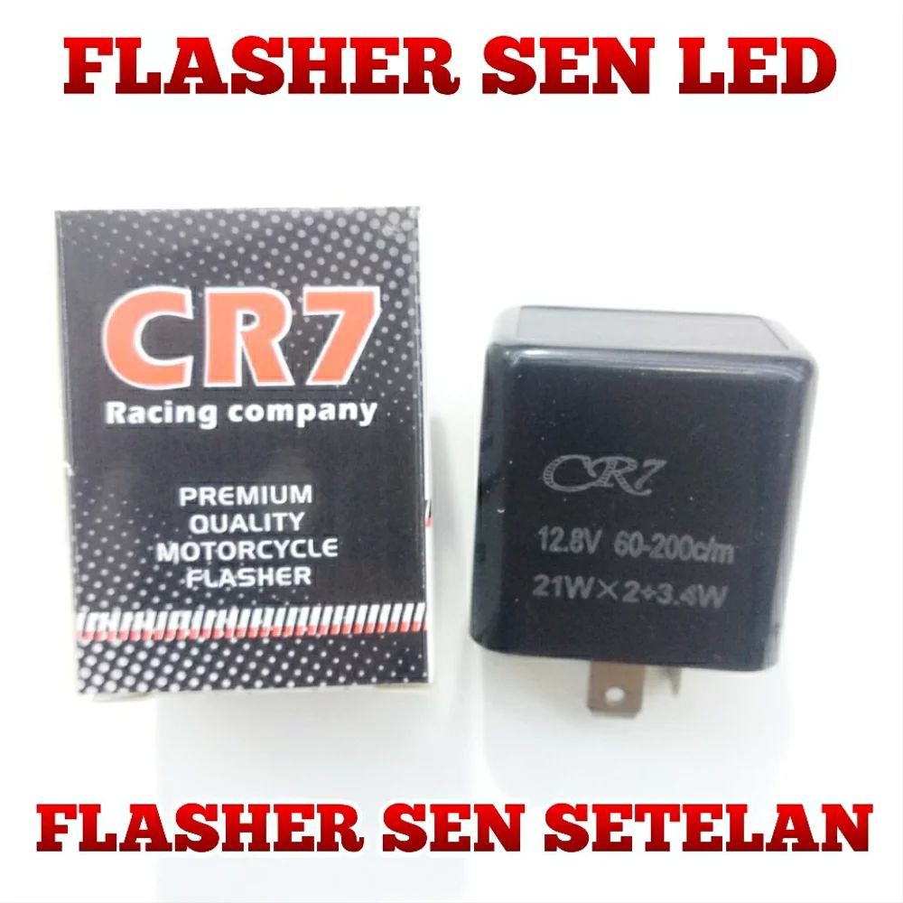 Jual Flasher CR7 Flaser Relay Lampu Sen Sein Hazard Bohlam Led Motor | Shopee Indonesia