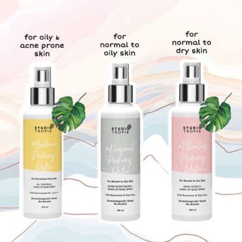 Jual studio tropik priming water 150ml ( original | balance | flawless ) | Shopee Indonesia