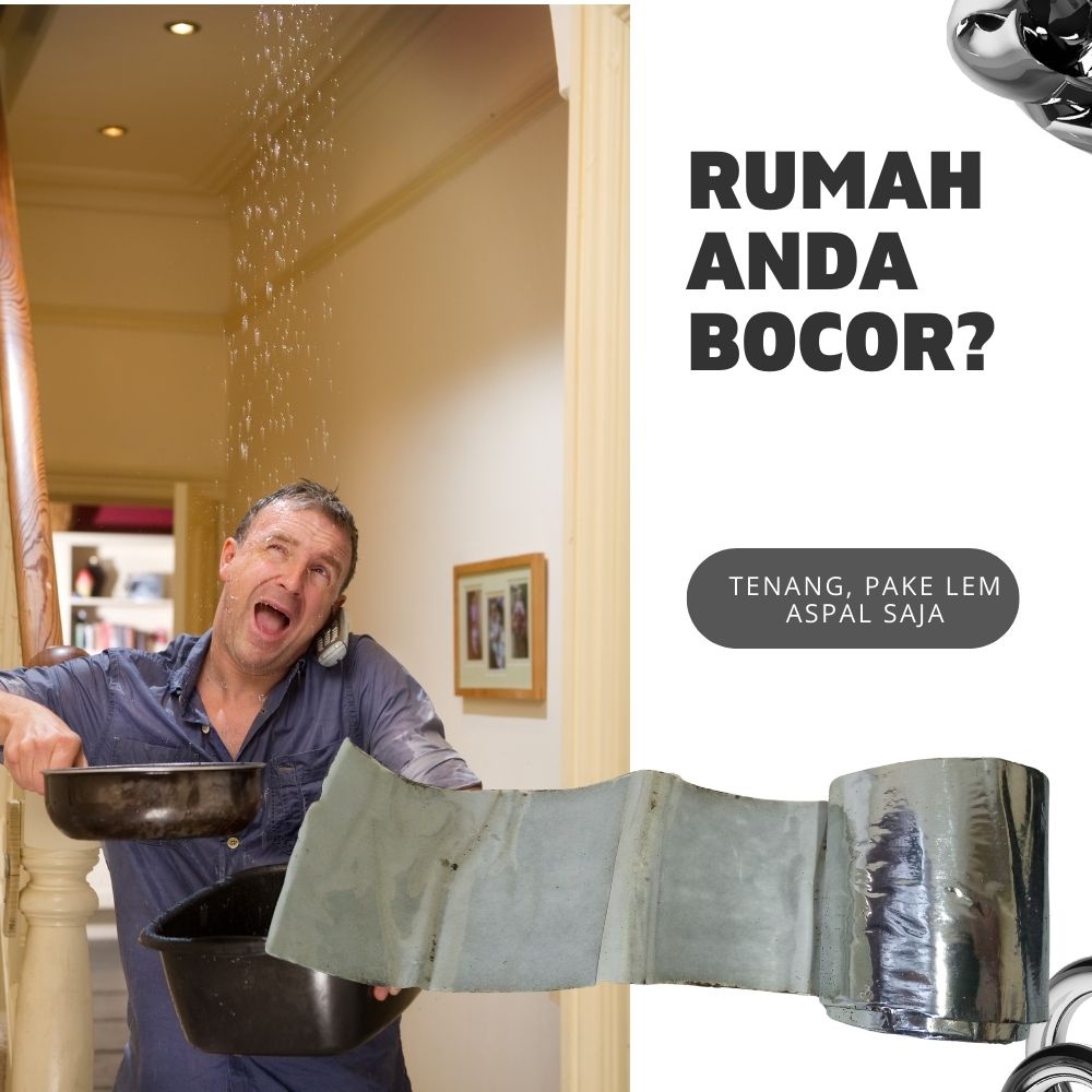 Jual LEM Aspal Anti Bocor Untuk Talang Penambal Bocor Rumah 1 Meter ...
