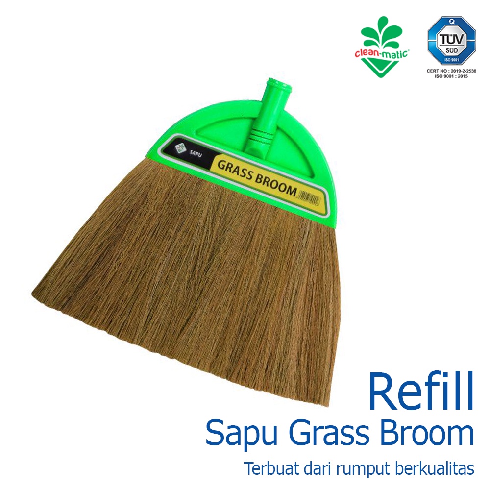 Jual Pusapu Refill Sapu Grass Broom Sapu Rumput Sapu Lantai Cleanmatic ...